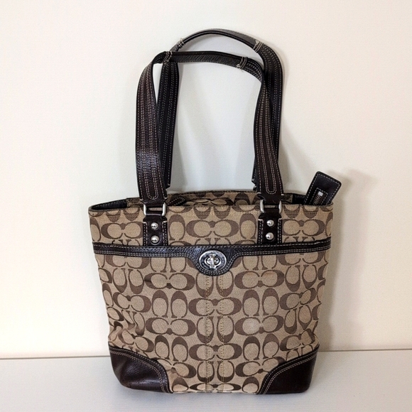 Coach | Bags | Coach Hampton Signature Shoulder Bag | Poshmark
